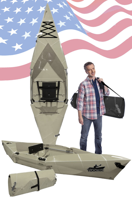 Tucktec Folding Kayaks: Store Anywhere, on the water in minutes.