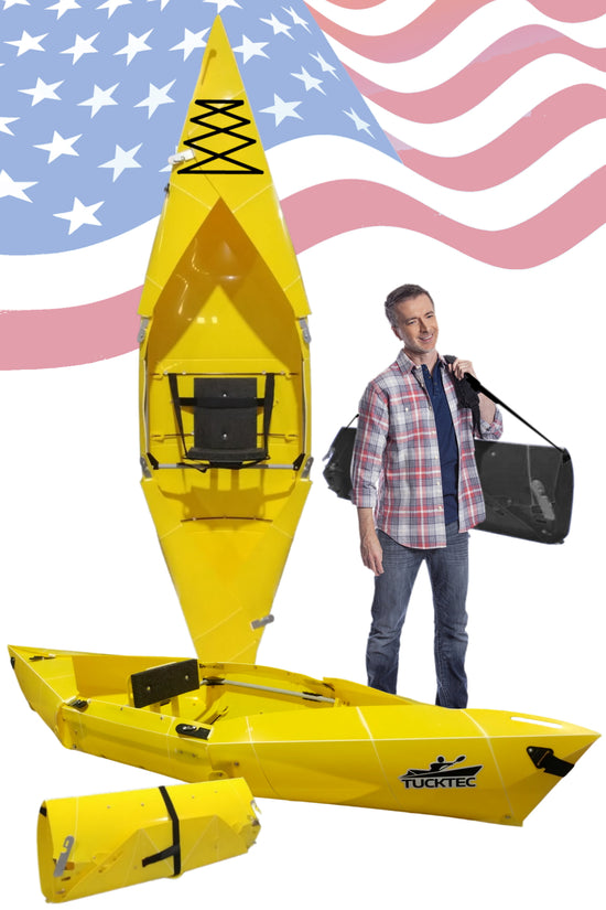 Tucktec Folding Kayaks: Store Anywhere, on the water in minutes.