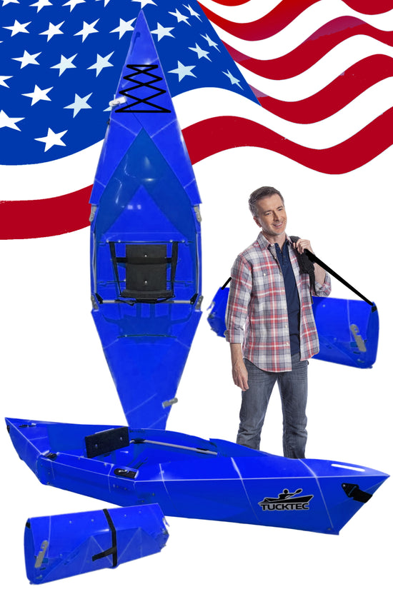 Tucktec Folding Kayaks: Store Anywhere, on the water in minutes.