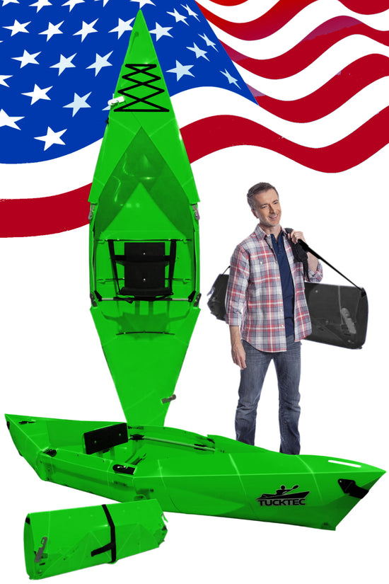 Tucktec Folding Kayaks: Store Anywhere, on the water in minutes.