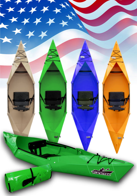 Tucktec Folding Kayaks: Store Anywhere, on the water in minutes.