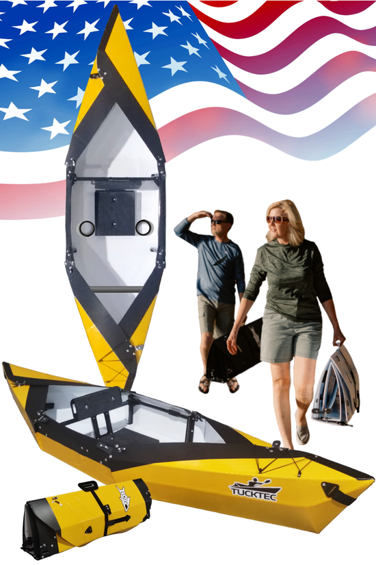 Tucktec Folding Kayaks: Store Anywhere, on the water in minutes.